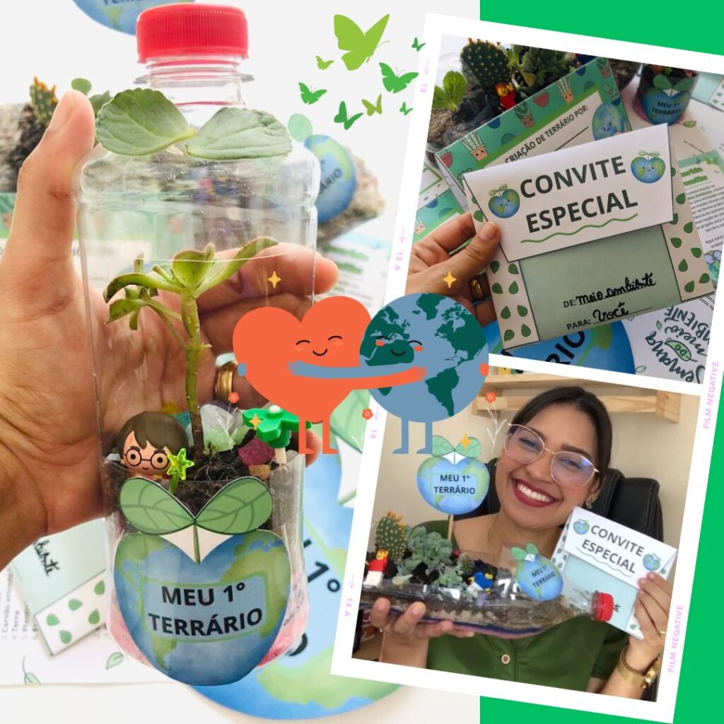 🌱🌏 Meu Primeiro Terrário - Meio Ambiente 🌱 - Pedagogia Brincante ...